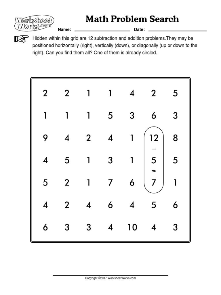 WorksheetWorks Math Problem Search 1 PDF | PDF | Teaching Mathematics