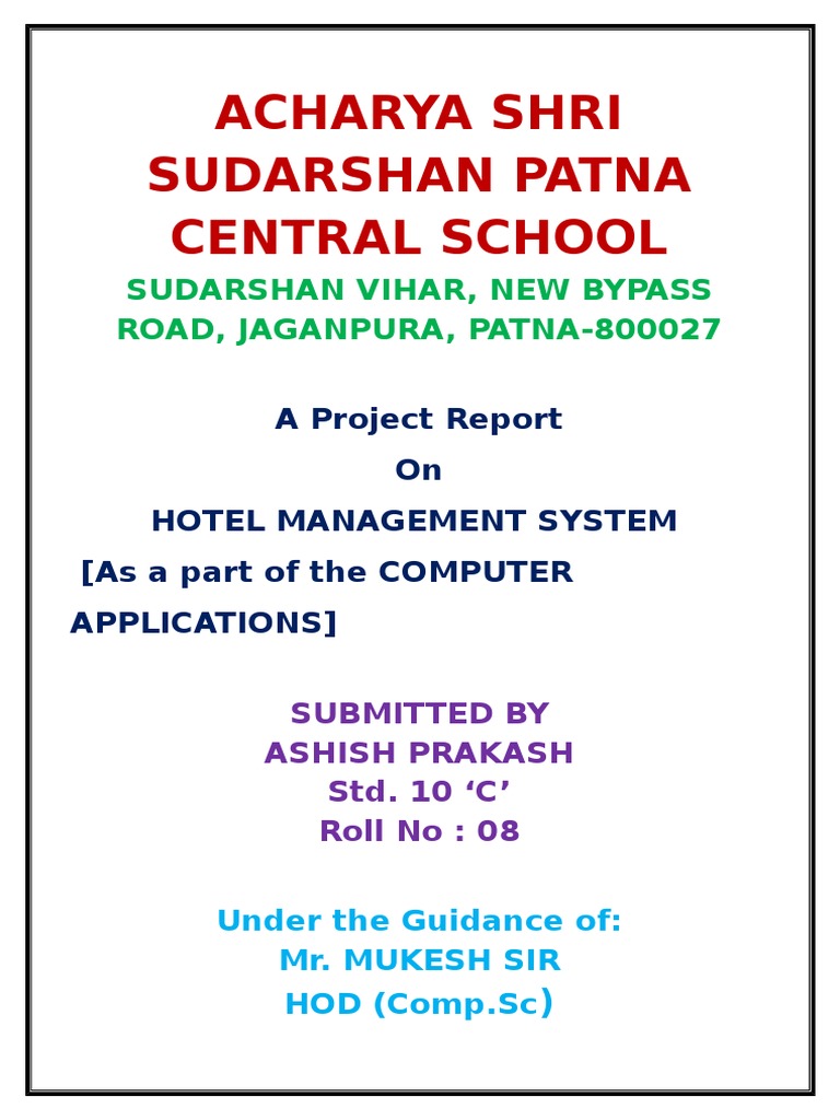 Hotel Management System | Download Free PDF | Microsoft Access | Object Oriented Programming