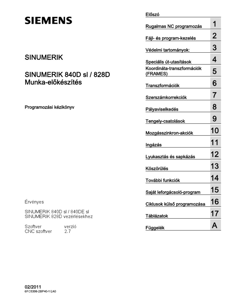Sinumerik 840D | PDF