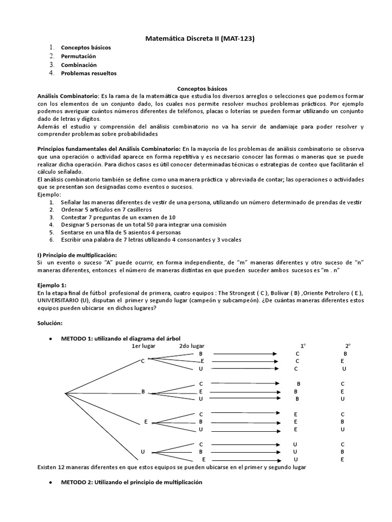 FDGF 1 DGDF | PDF | Combinatoria | Permutación
