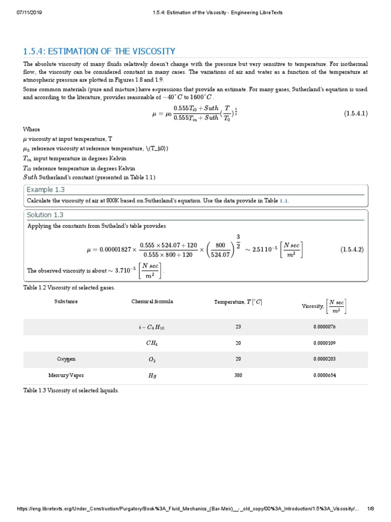 Estimation of The Viscosity | PDF | Viscosity | Torque
