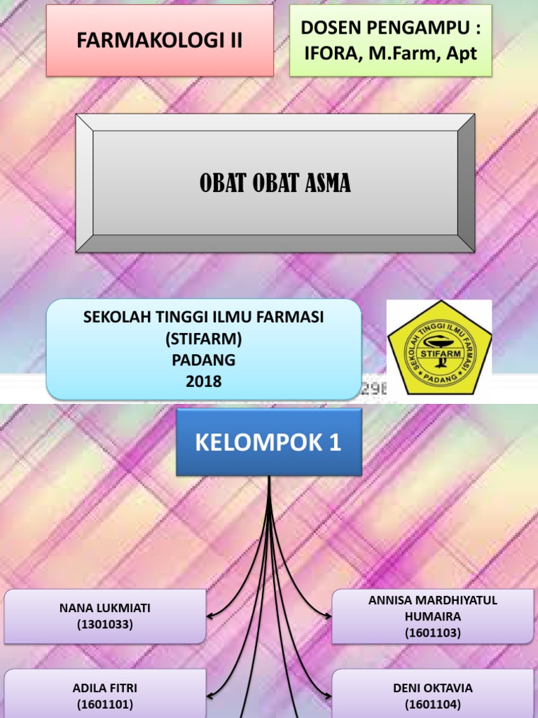 Obat Asma: Klasifikasi dan Mekanisme | PDF