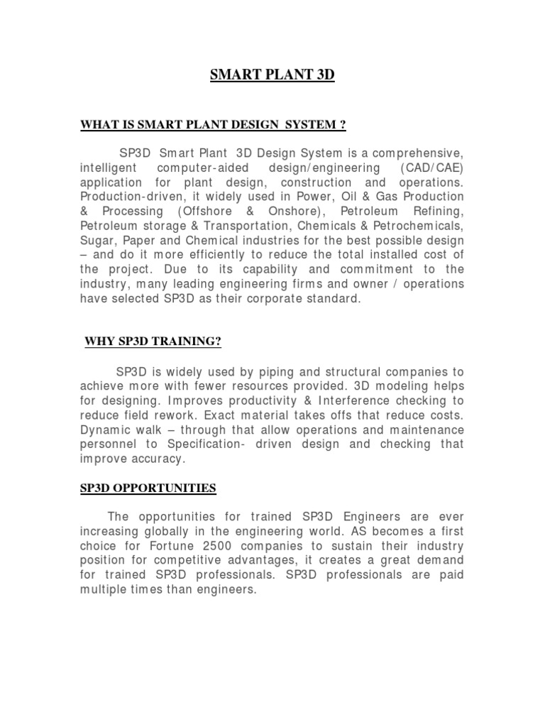 SP3D | PDF | Engineering | Petroleum