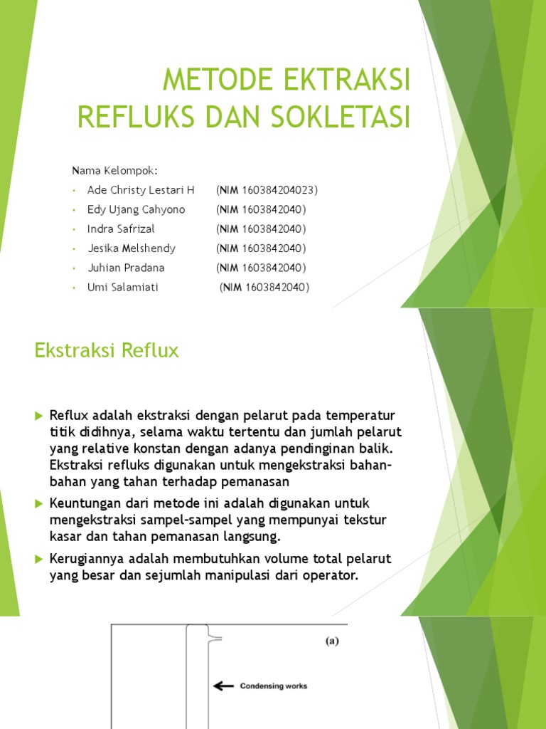Metode Ektraksi Refluks Dan Sokletasi | PDF