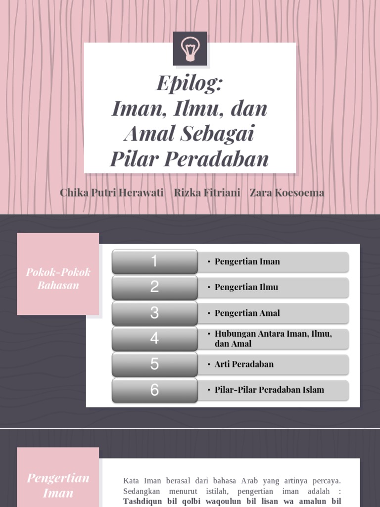 Hubungan Iman, Ilmu, dan Amal dalam Islam | PDF