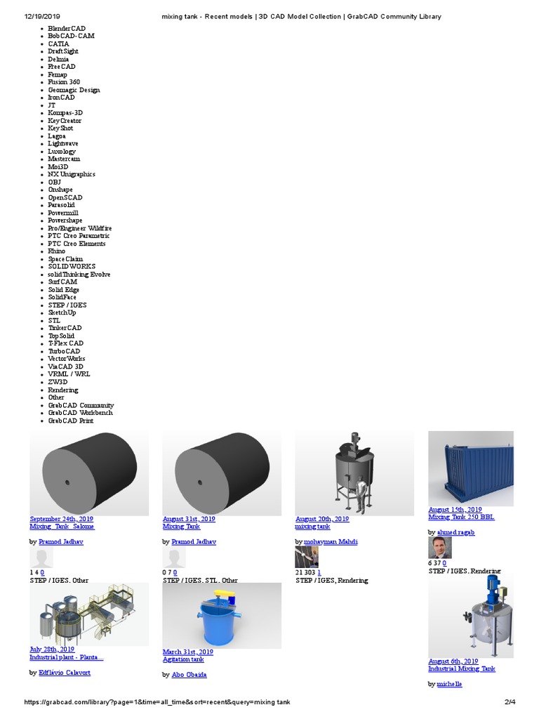 Mixing Tank | PDF | Graphics Software | Business Software