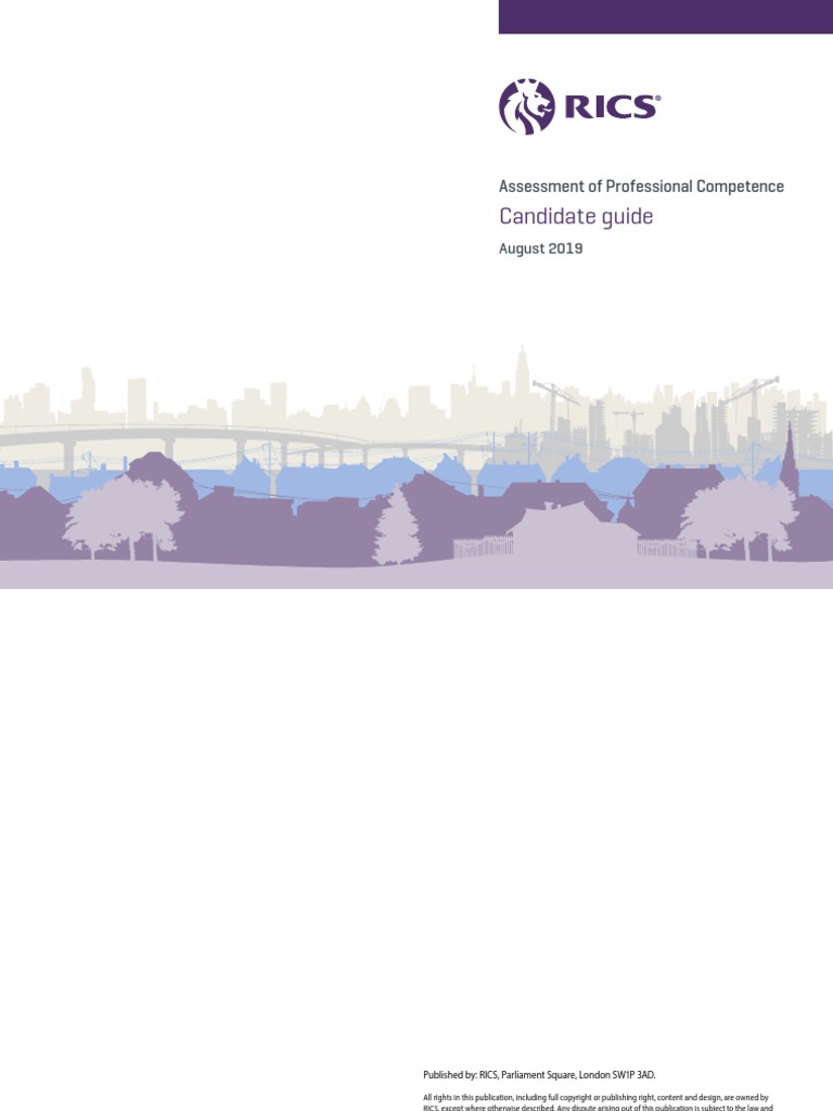 Apc Candidate Guide Rics | PDF | Professional Development | Competence ...