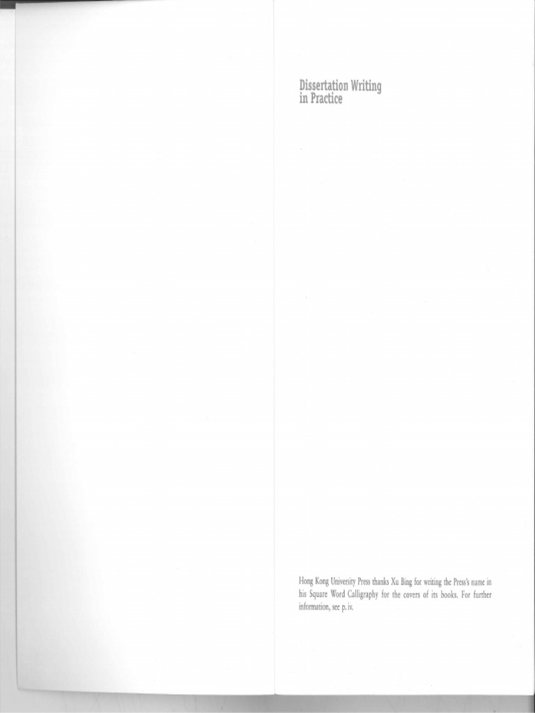 Dissertation Writing in Practice Turning Ideas Into Text PDF | PDF