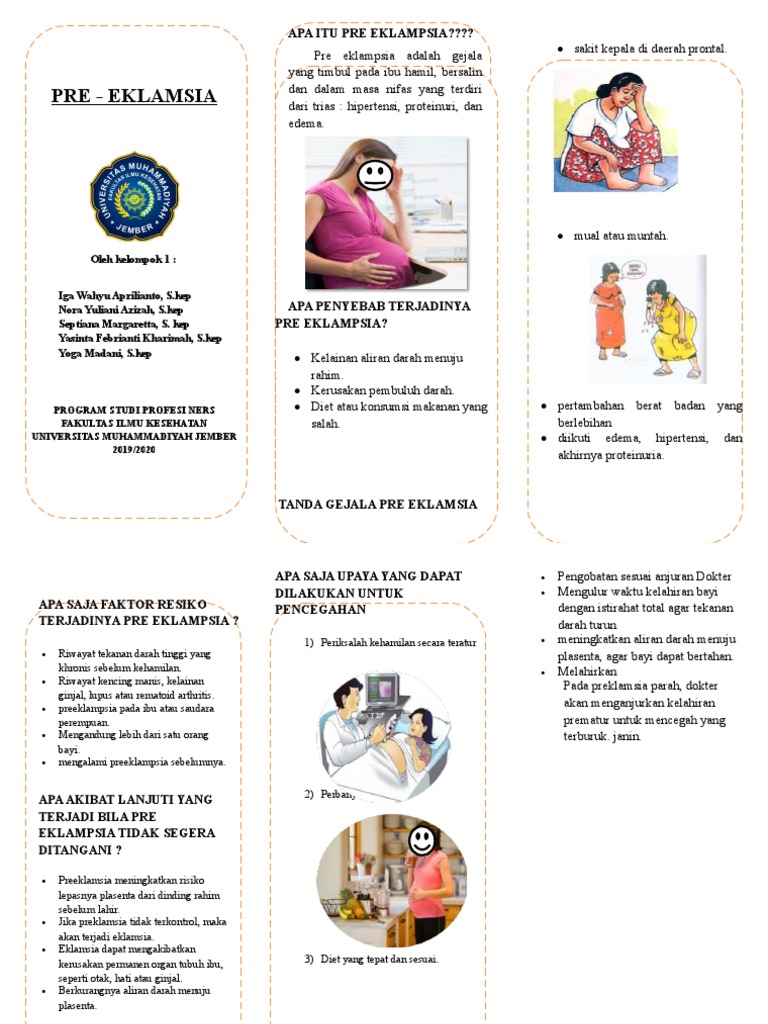 Leaflet Pre Eklamsi | PDF