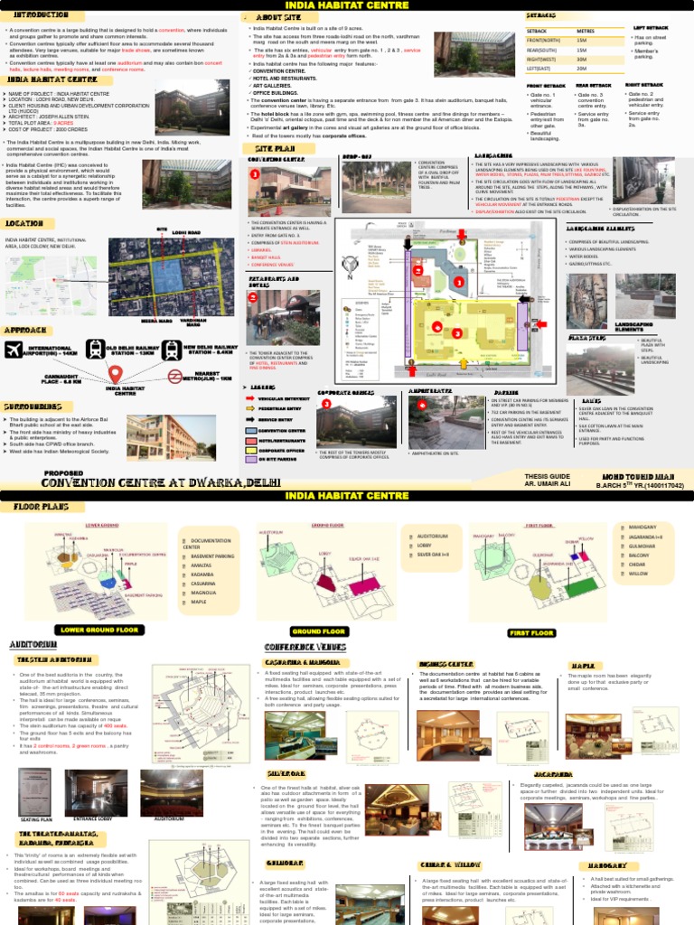 India Habitat Centre Overview | PDF | Restaurant And Catering | Nature