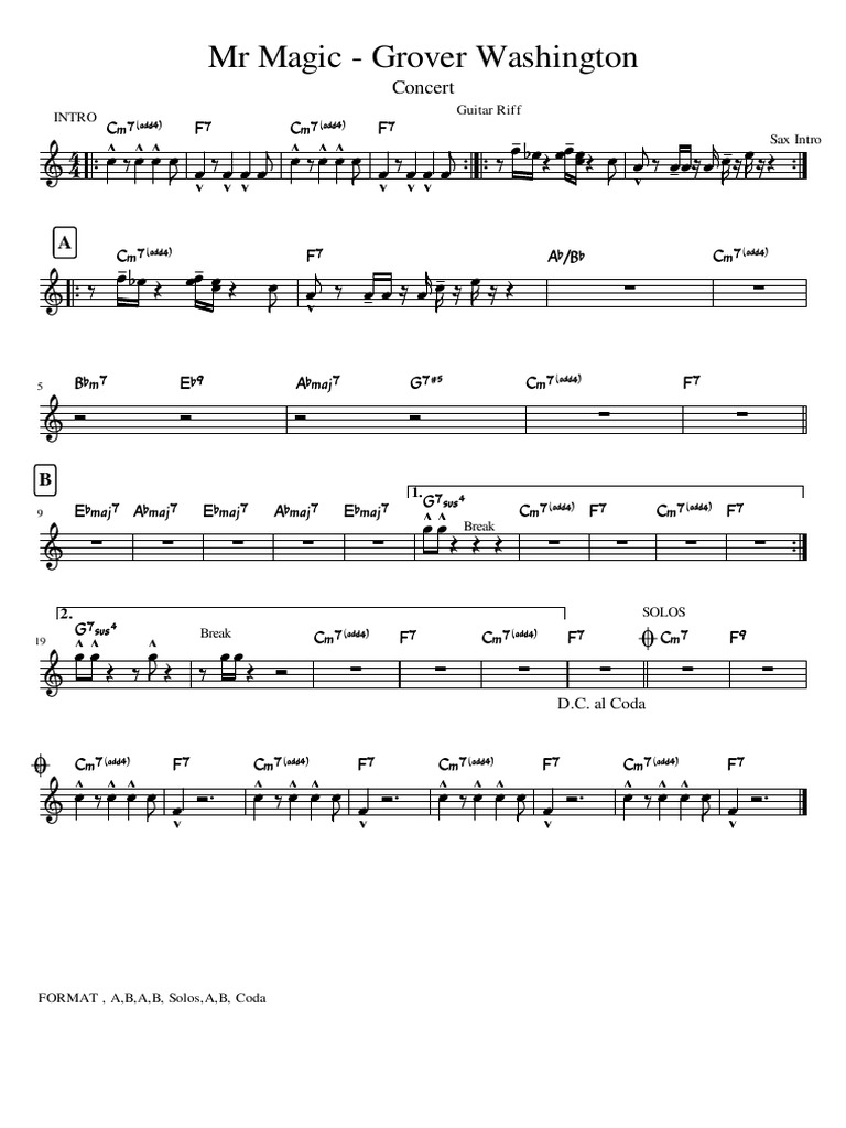 Grover Washington Jr. - Mister Magic | PDF