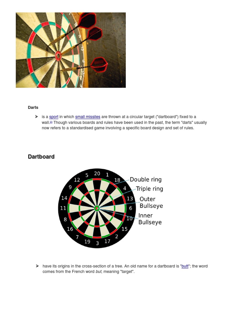 Darts | PDF