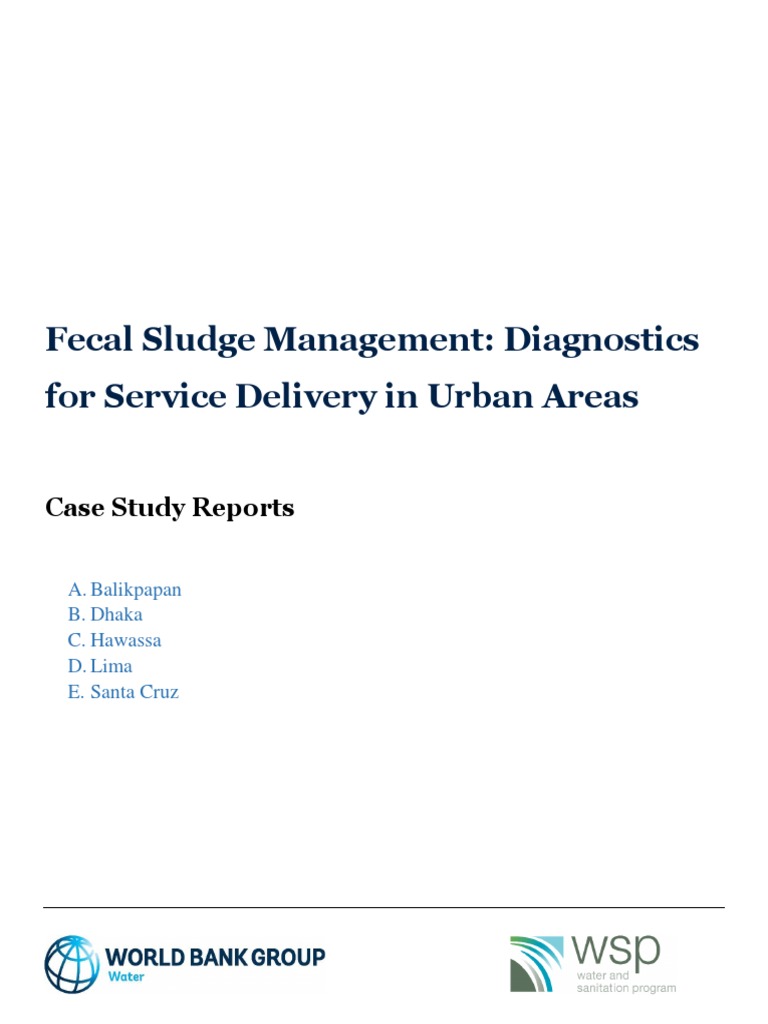 05 - FSM Diagnostics Urban - 5 Case Studies PDF | PDF | Sanitation | Waste Management