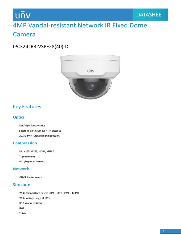 UNV | Download Free PDF | Camera | Infrared