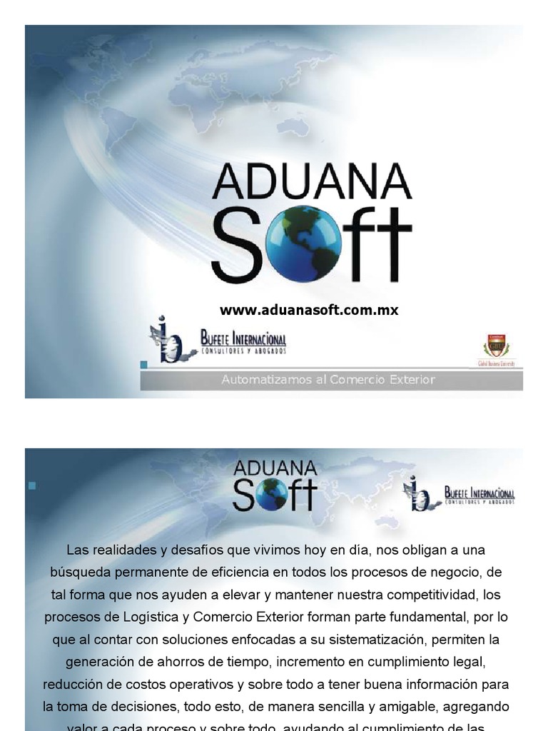 PC-AduanaSOFT 2009 | PDF | aduana | Software