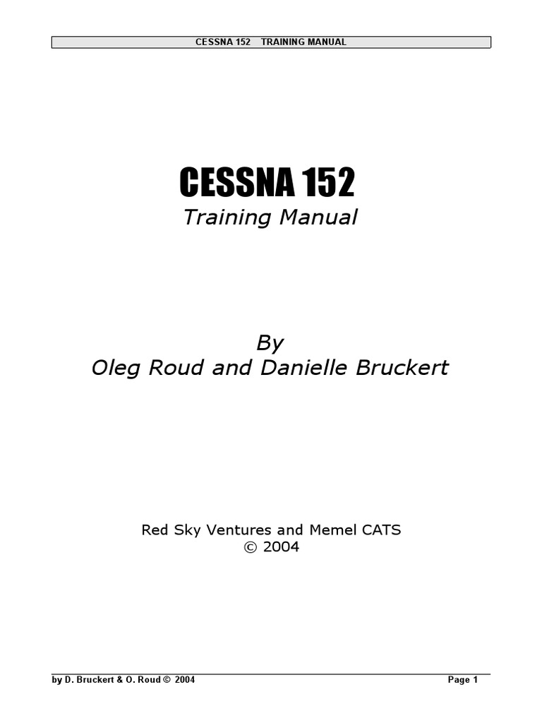 C152 Training Manual Sep 2013 | PDF | Airspeed | Aviation