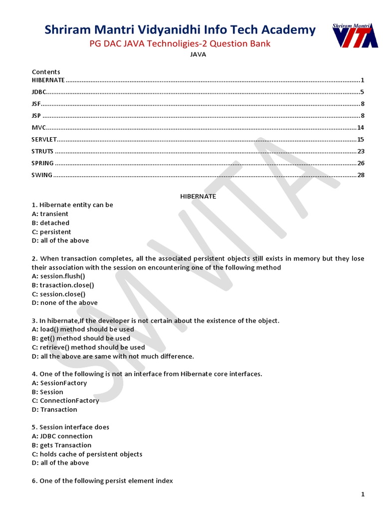 Java Technologies Question Bank | PDF | Java Server Pages | Java Servlet