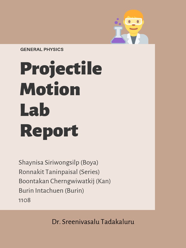 Projectile Lab Report | Download Free PDF | Projectiles | Experiment