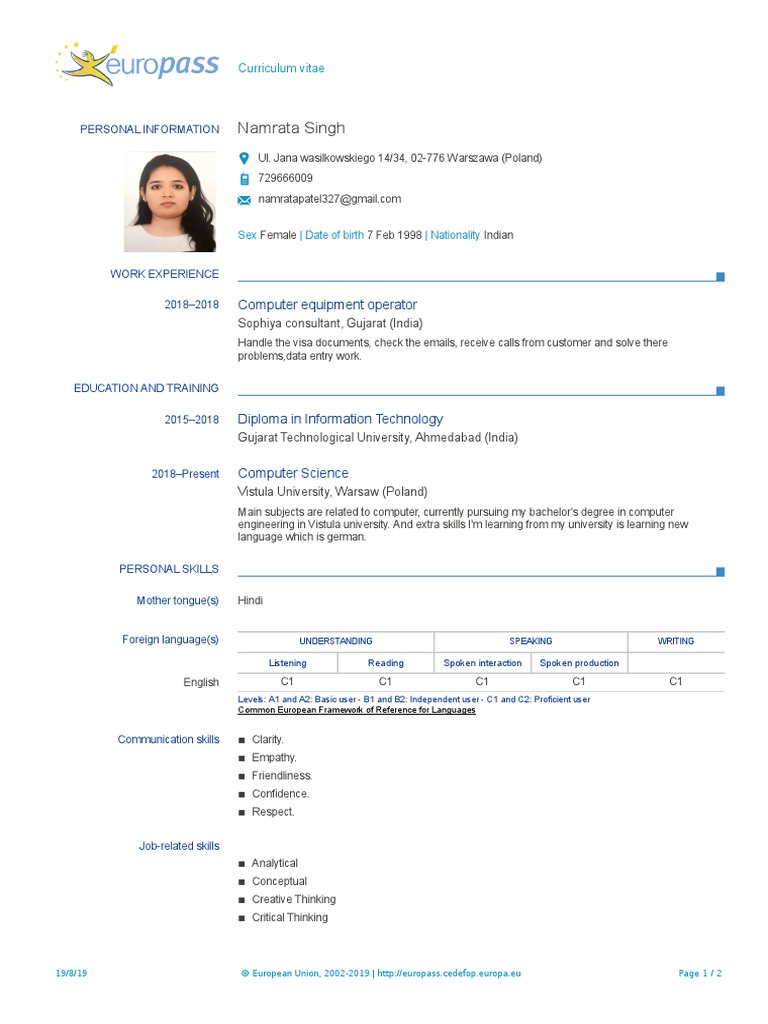 Biodata Sample | PDF | Cognitive Science | Communication