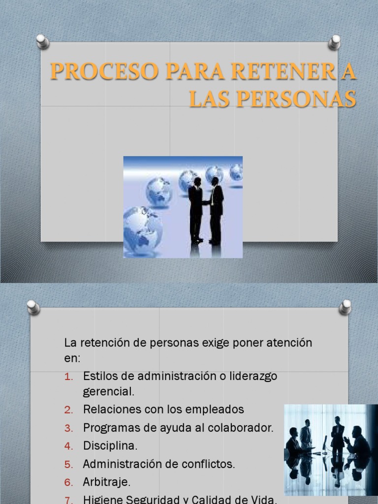 Proceso para Retener A Las Personas PDF | PDF | Liderazgo | Seguridad y ...