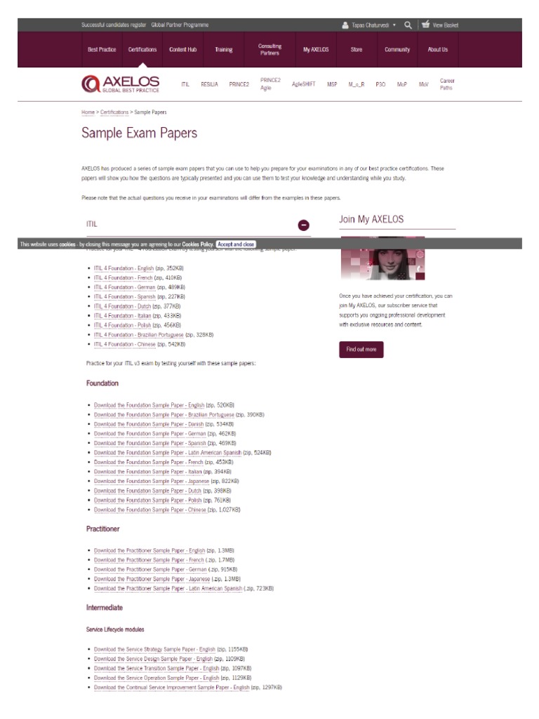 Axelos Sample Exam Papers | PDF