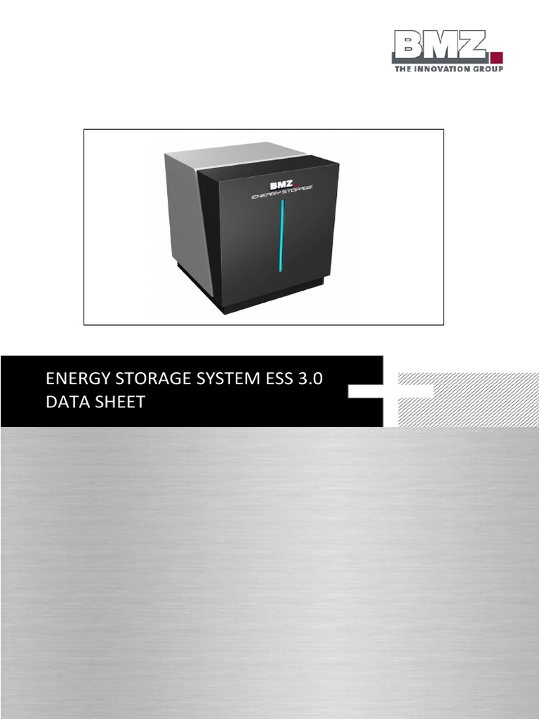Battery BMZ Ess3 0 Datasheet en | PDF | Energy Storage | Solar Power