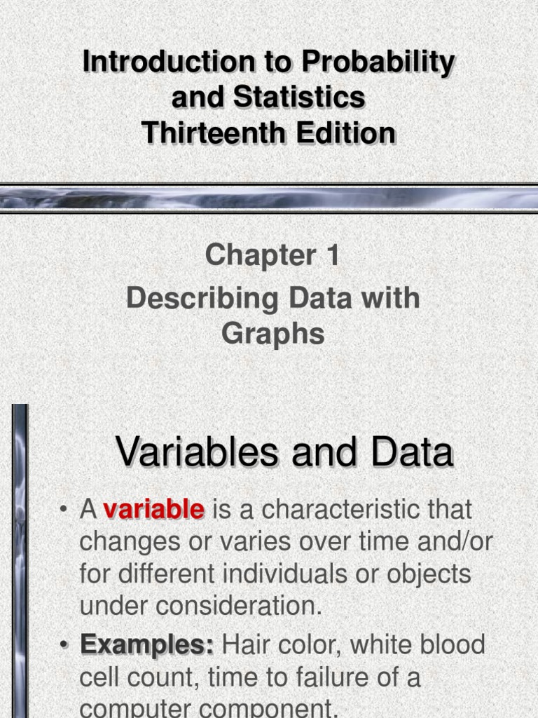 Chapter 01 | PDF | Histogram | Probability Distribution