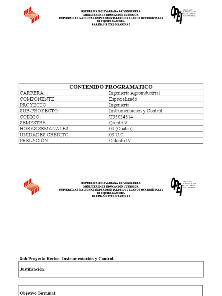 Instrumentación y Control | PDF | Planificación | Ingenieria Eléctrica