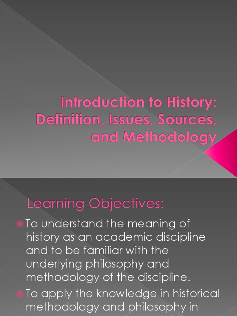 Introduction To History | PDF | Primary Sources | Historian