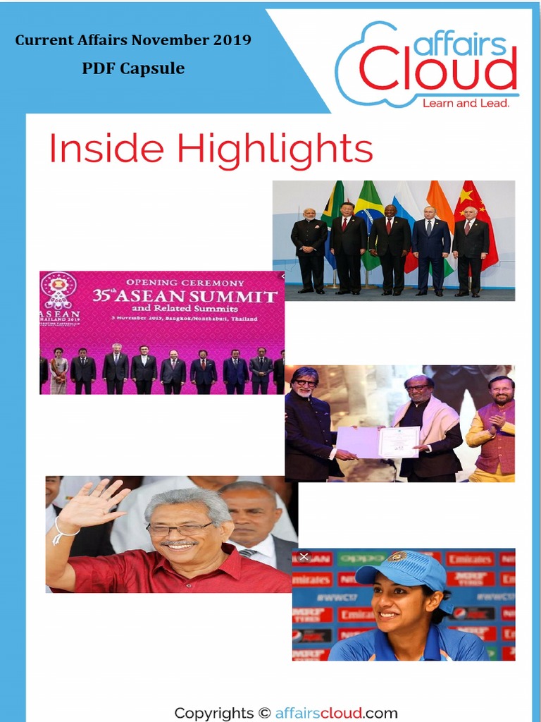 Current Affairs Study PDF November1 | PDF | Double Taxation | Business