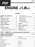 Mitsubishi 4GXX (4G13, 4G92, 4G93, 4D68) Engine Manual PDF | PDF