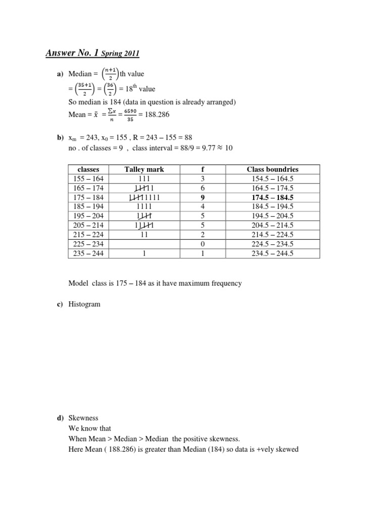 Averages. (Chapter 12) Detailed Solutions | PDF | Coefficient Of ...