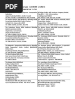 State Wise List of Dairy Plants | PDF | Dairy | Milk