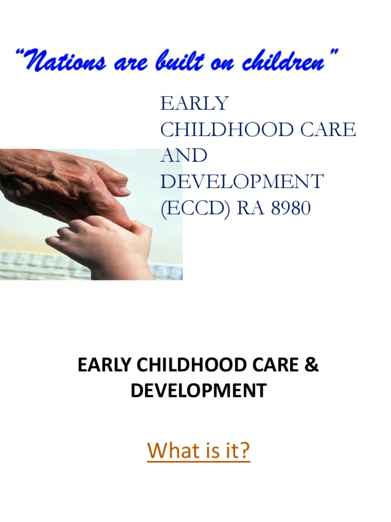 Early Childhood Care and Development | PDF | Childhood | Human Life Stages
