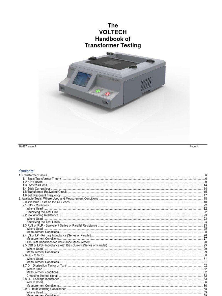Transformer Handbook | PDF | Transformer | Inductor