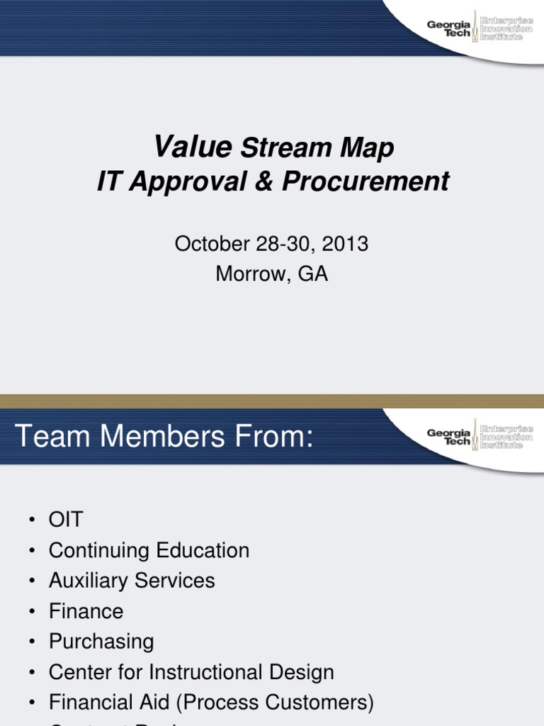 Procurement Value Stream Mapping Insights | PDF | Business | Computing