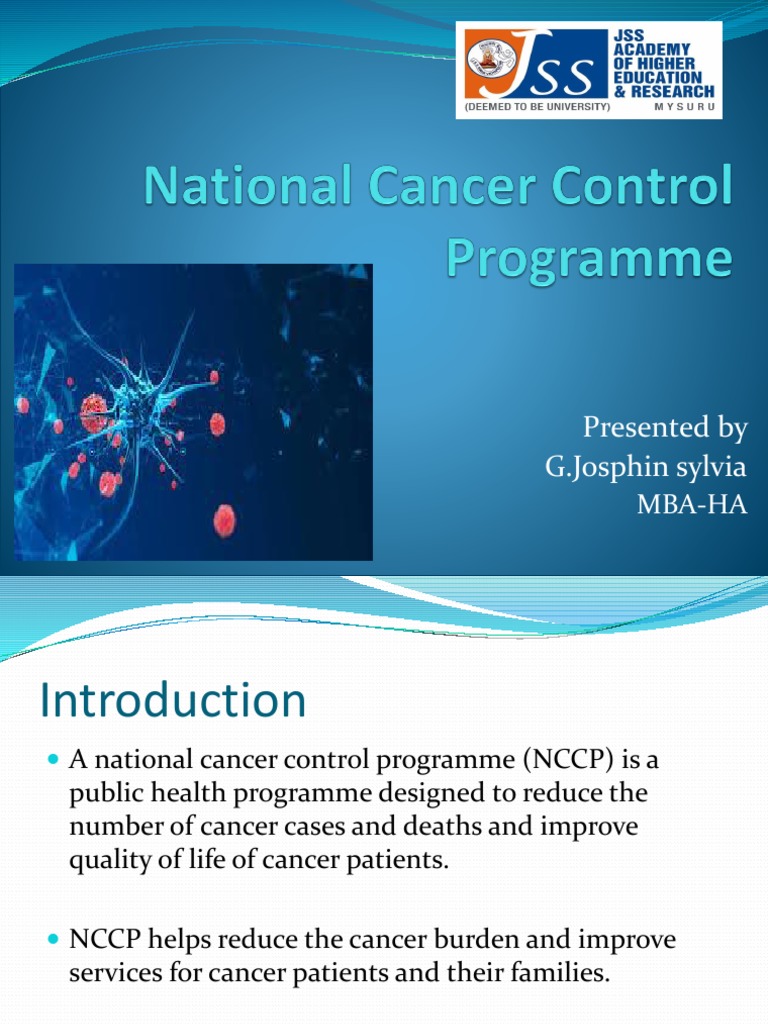 National Cancer Control Programme | PDF | Cancer | Metastasis