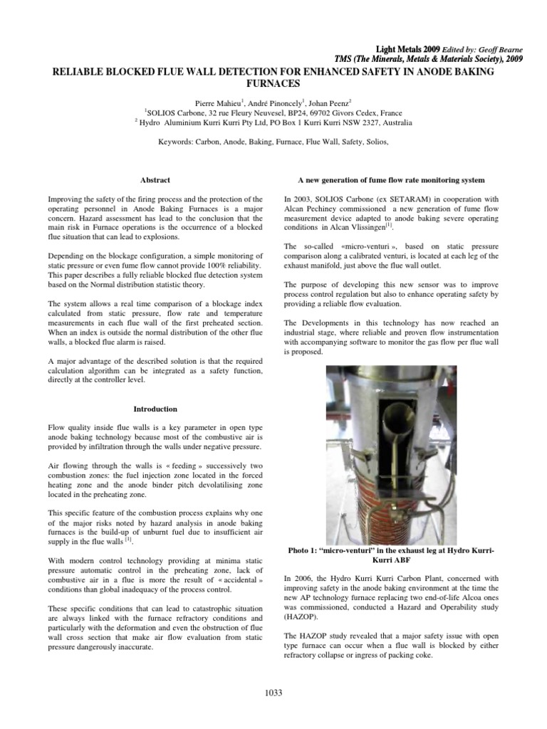 Enhanced Flue Safety in Anode Furnaces | PDF | Normal Distribution ...