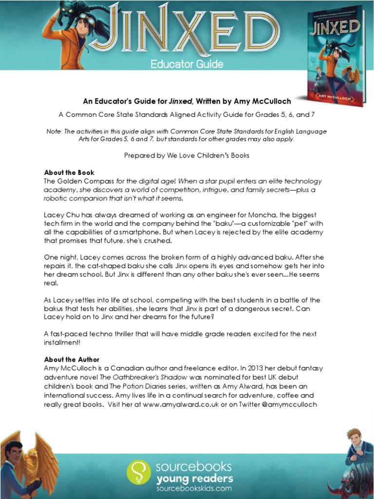 Jinxed Educator Guide | PDF | Narrative | Reading Comprehension