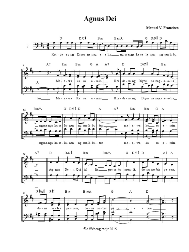 Kordero NG Diyos (Agnus Dei) | PDF