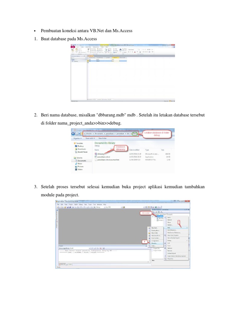 Pemrograman CRUD VB Dan Ms - Access | PDF | Komputer