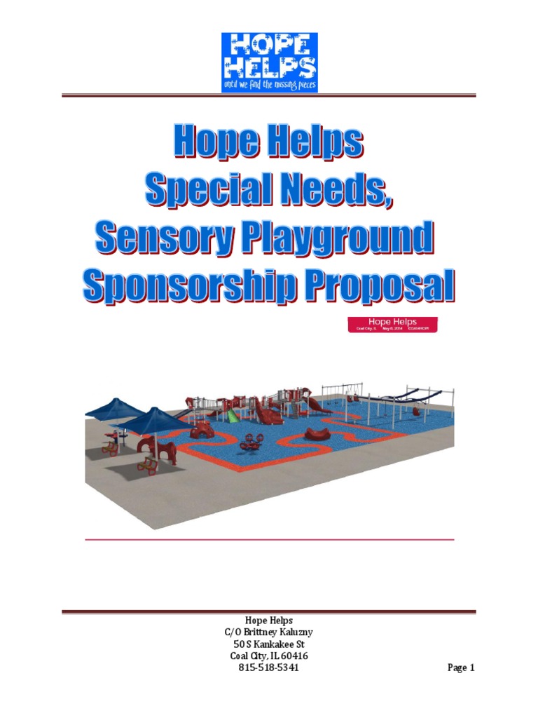 Playground Grant Proposal | PDF | Playground | Internal Revenue Service