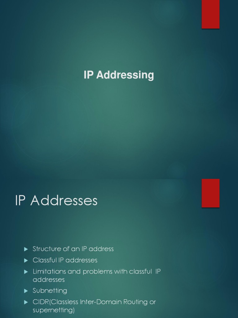 Presentation SNA | PDF | Ip Address | Internet Protocols