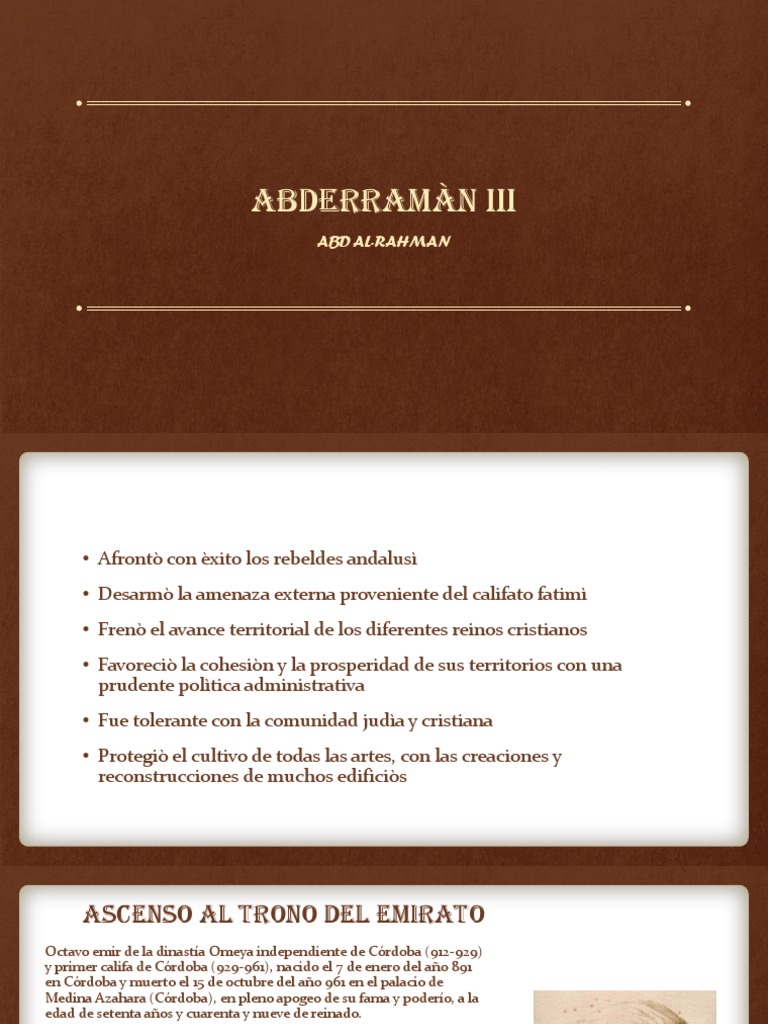 Abderramàn III | PDF | Al Andalus | Corán