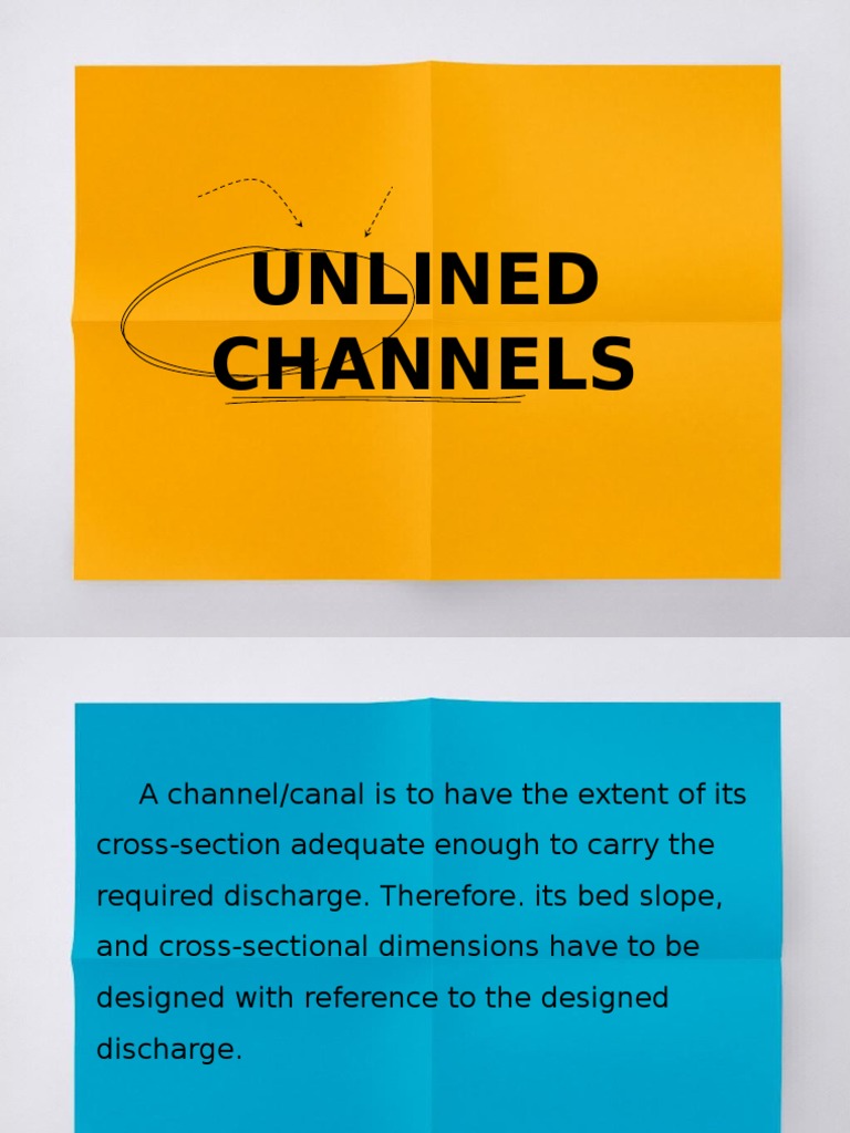 Unlined Channel | PDF | Discharge (Hydrology) | Soil Mechanics