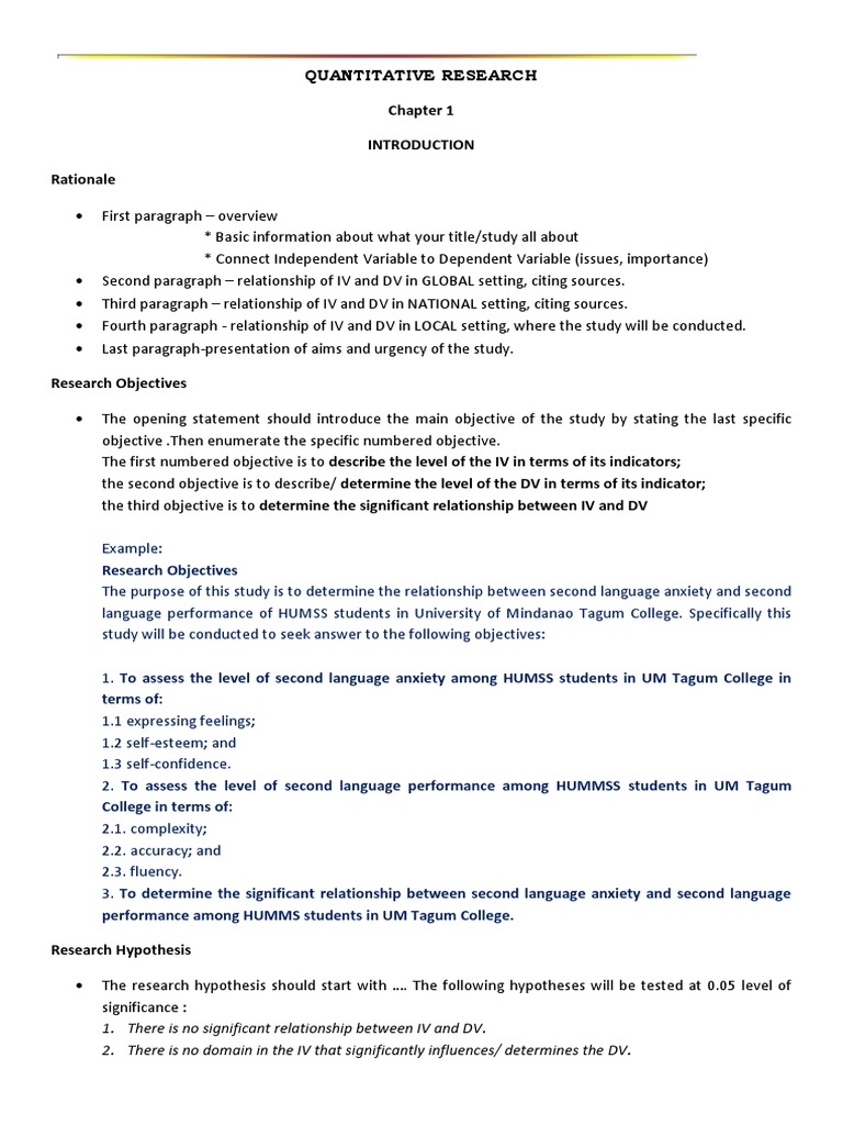 Quantitative Research Guide | PDF | P Value | Hypothesis