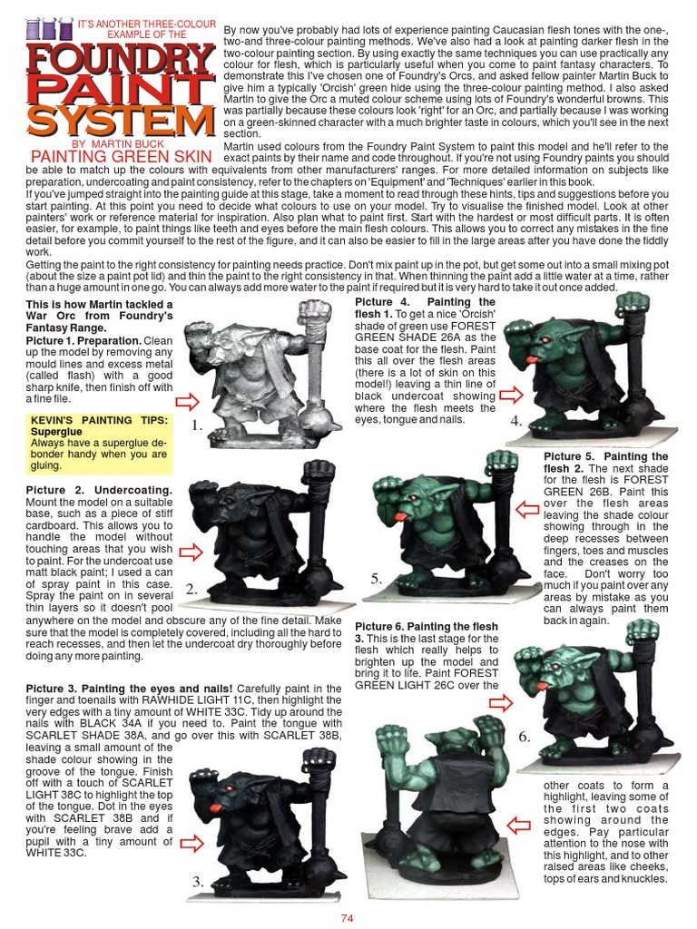 Orc Painting Guide | PDF | Nail (Anatomy) | Paint