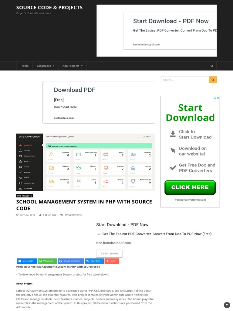 School MGMT | PDF | Java Script | Source Code