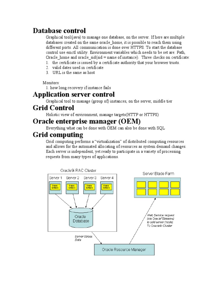 Summary Oracle | PDF | Oracle Database | Cache (Computing)