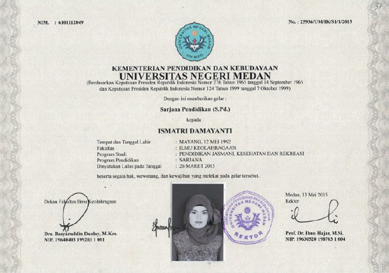 Ijazah S1 PDF | PDF